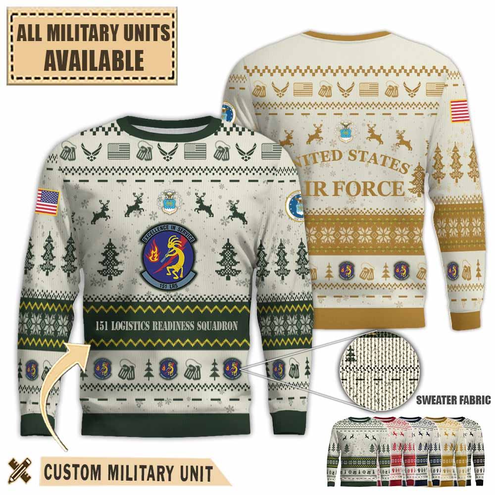 151 LRS Logistics Readiness Squadron_Premium Ugly Sweater – Proudly-Served: Military Apparels ...